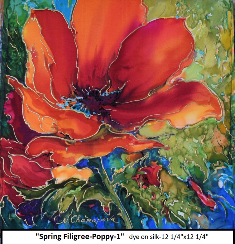 Silk Paintings - Dye on silk, NutAboutArt.com, art work by Natalia ...