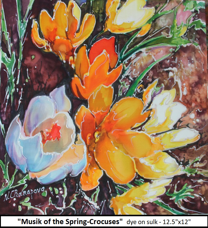 Silk Paintings - Dye on silk, NutAboutArt.com, art work by Natalia ...