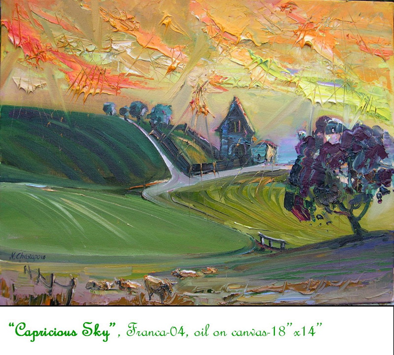 France Paintings - Oil on Canvas, NutAboutArt.com, art work by Natalia ...